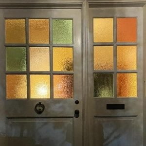 17 Impactful Front Door Window Covering Ideas