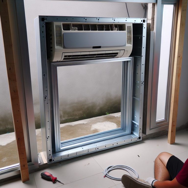 Installing Window Air Conditioner in Aluminum Window Frame: Step-by ...