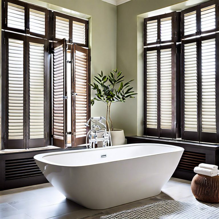 15 Bathroom Window Shutters Ideas for Privacy and Style