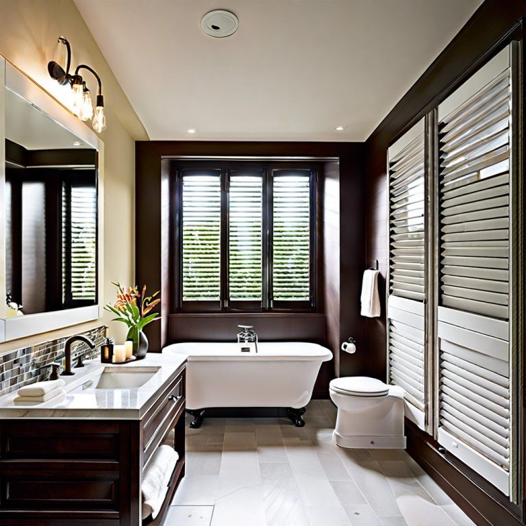 15 Bathroom Window Shutters Ideas for Privacy and Style
