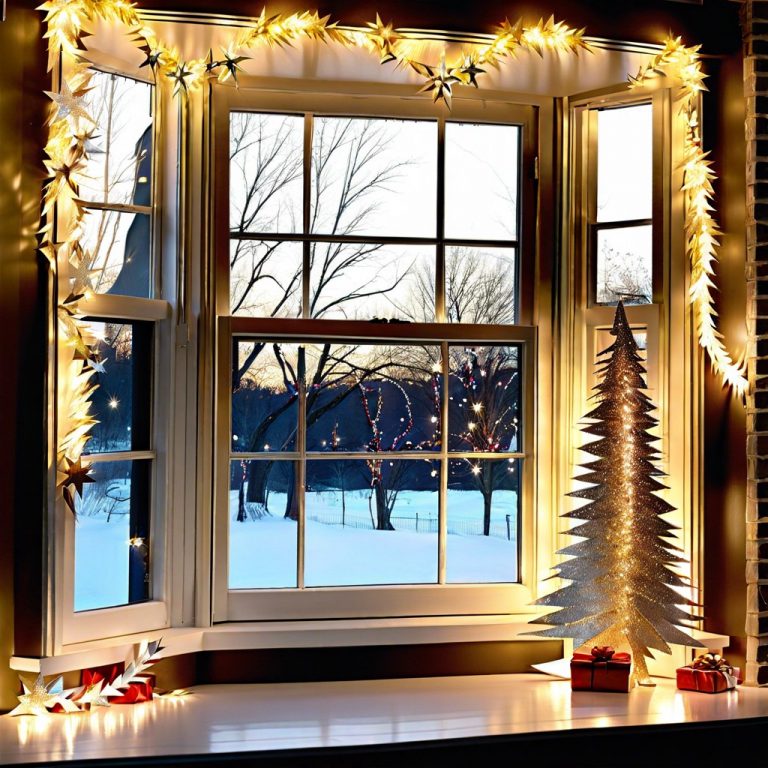 15 Christmas Window Garland Ideas for a Festive Holiday Home