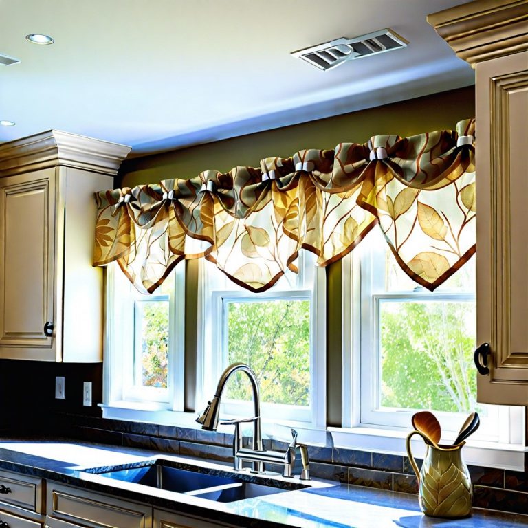 15 Kitchen Bay Window Valance Ideas for Charming Home Decor