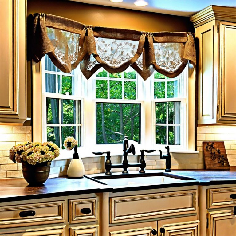 15 Kitchen Bay Window Valance Ideas for Charming Home Decor