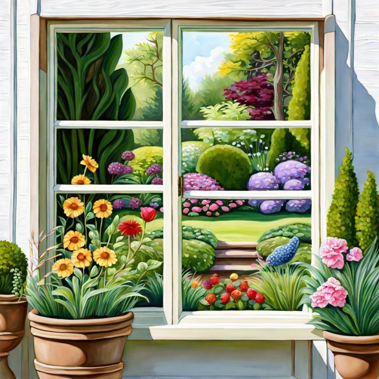 15 Window Paint Design Ideas for Creative Home Decor