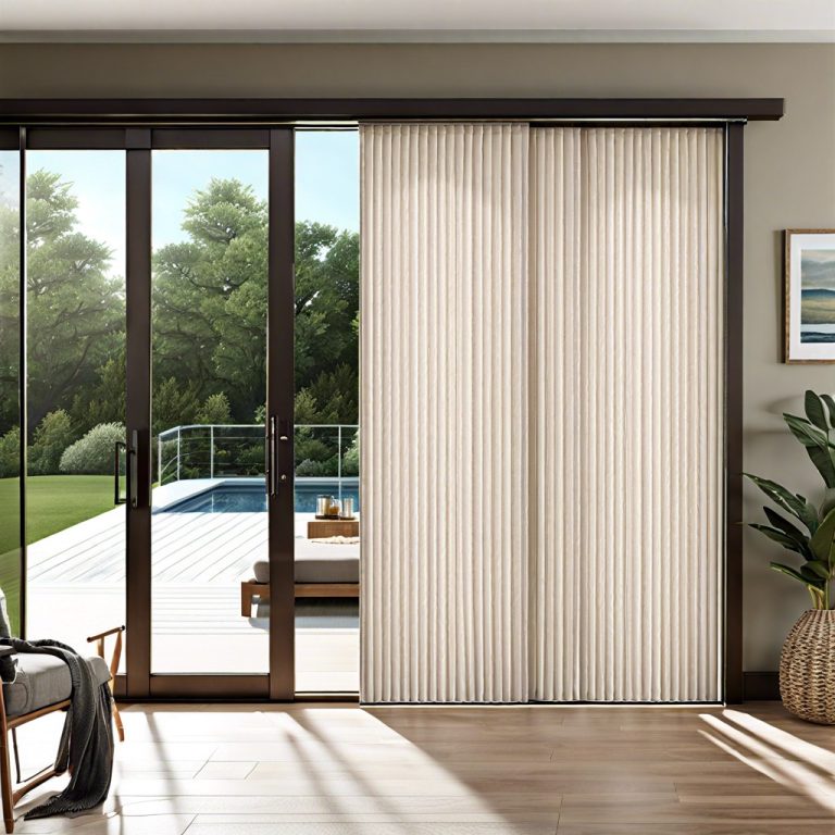 15 Sliding Glass Door Window Treatment Ideas