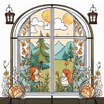 15 Inspiring Window Pane Art Ideas