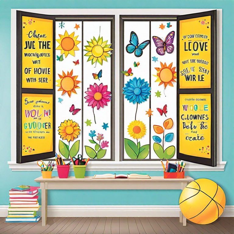 15 Fun Classroom Window Decoration Ideas for School
