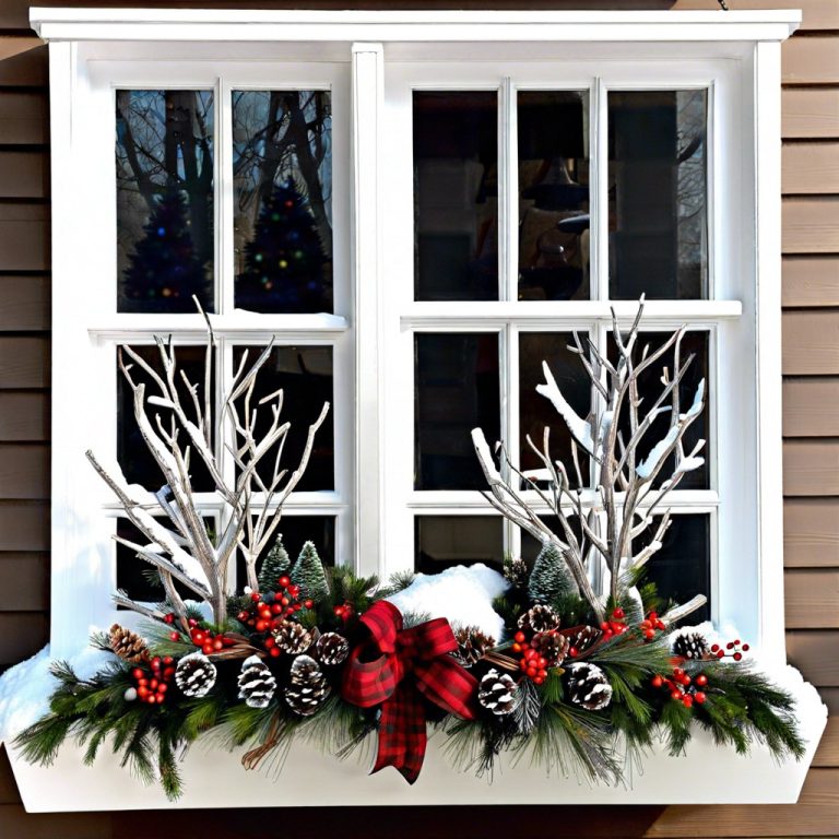 15 Winter Window Box Ideas to Beautify Your Home This Season