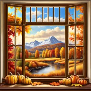 15 Painted Autumn Window Painting Ideas for a Cozy Home
