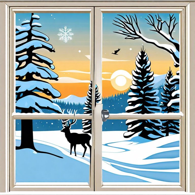 15 Winter Window Art Ideas to Brighten Your Home